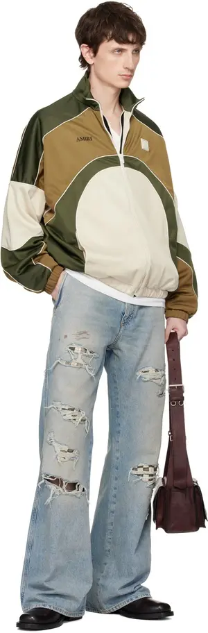 Amiri Distressed Bootcut Jeans - Agedindigo