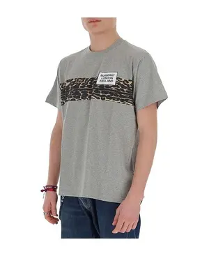 Burberry Logo Leopard Print T-shirt