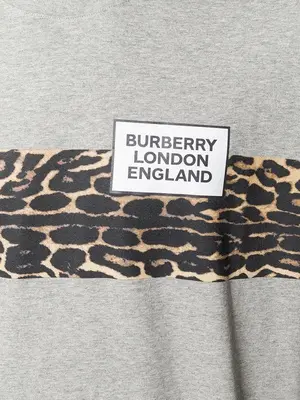 Burberry Logo Leopard Print T-shirt