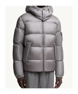 Moncler Logo Patch Hooded Puffer Jacket