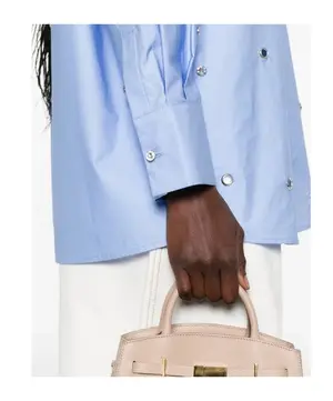 TWINSET Crystal-embellished Eyelet Shirt