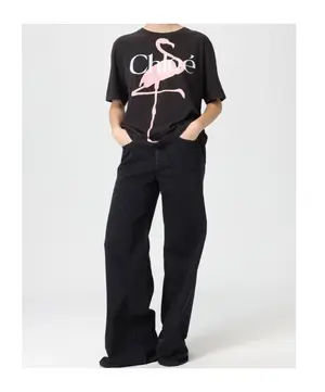 Chloé Generous Logo Crewneck T-shirt - Ash Black