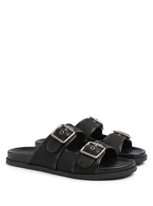 Gucci Buckle Detailed Flat Slides
