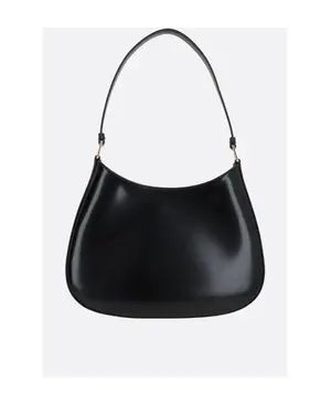 Prada Cleo Embossed-detail Shoulder Bag - Black