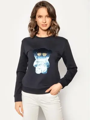 Emporio Armani Long Sleeve Crewneck Sweater - Black