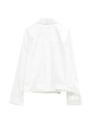 Loewe Draped Long-sleeved Shirt - White