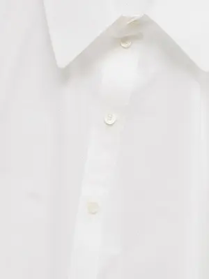 Loewe Draped Long-sleeved Shirt - White