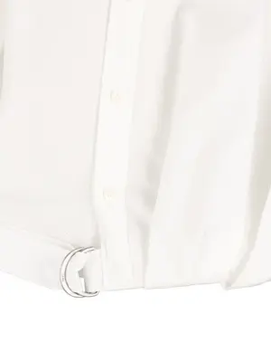 Loewe Draped Long-sleeved Shirt - White
