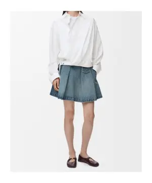Loewe Draped Long-sleeved Shirt - White