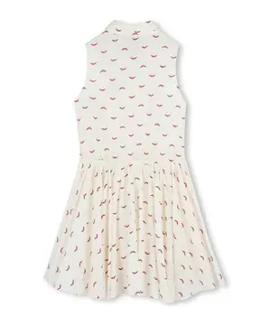 Zadig&Voltaire Sleeveless Printed Dress With Button Closure And Pleated Hem