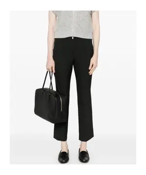 Peserico High Waisted Tailored Trousers - Black