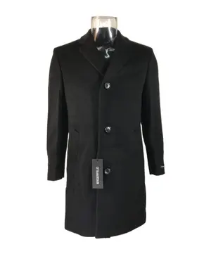 Karl Lagerfeld Tailored Long Sleeve Coat - Black