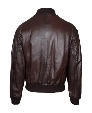 Dolce & Gabbana Leather Bomber Jacket