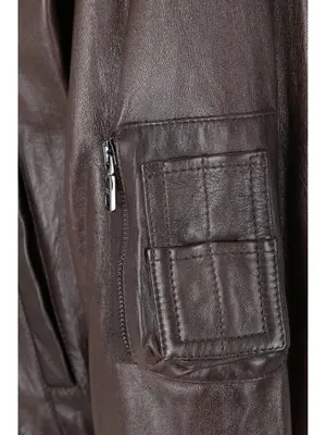 Dolce & Gabbana Leather Bomber Jacket