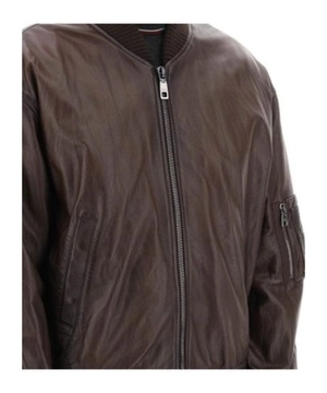 Dolce & Gabbana Leather Bomber Jacket