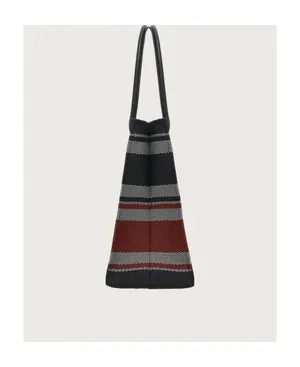 FERRAGAMO Logo Jacquard Signature Tote Bag
