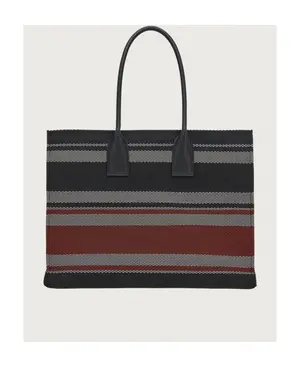 FERRAGAMO Logo Jacquard Signature Tote Bag