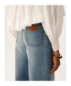Chloé High-waisted Wide-leg Jeans - Dream Blue