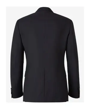 Brioni Long-sleeved Coat Belt Ring Trousers Suit - Black