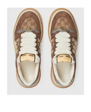 Gucci Original Gg Canvas And Suede Sneakers - Multicolor