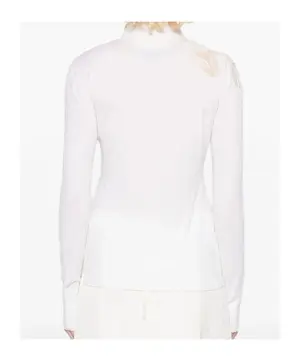 Ermanno Scervino Lace-embellished Polo Top