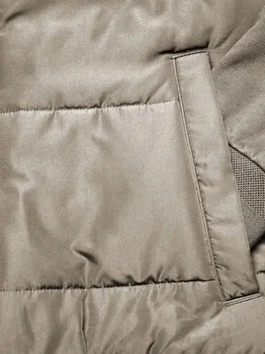 Hugo Boss Quilted Bomber Jacket - Light Brown