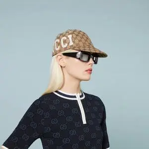 Gucci Monogrammed Baseball Cap With Number Patch