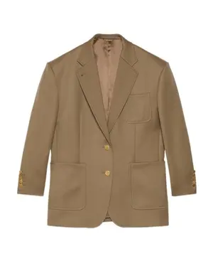 Gucci Single-breasted Blazer With Embroidered Detailing