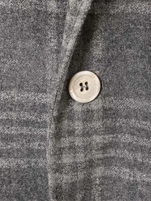 Brunello Cucinelli Single-breasted Checked Blazer - Black