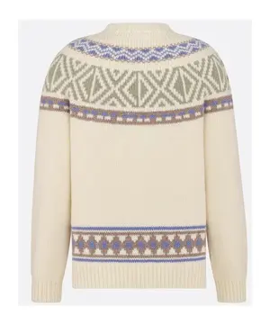 Dior Cd Diamond Jacquard Knit Sweater