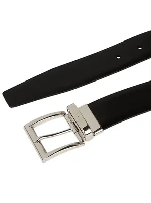 Prada Square Buckle Leather Belt