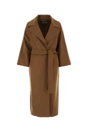 Max Mara Venice Long-sleeved Coat - Brown