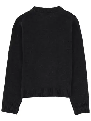 GANNI Rabbit Graphic Crewneck Jumper - Phantom Black