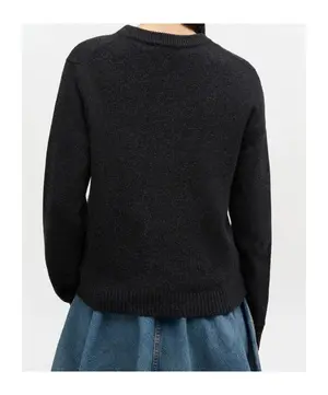 GANNI Rabbit Graphic Crewneck Jumper - Phantom Black