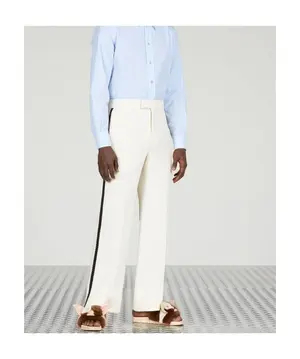 Gucci Retro Logo Patch Trousers - Nude