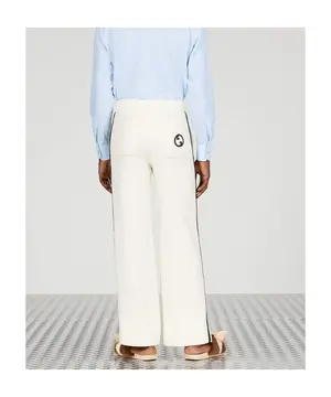 Gucci Retro Logo Patch Trousers - Nude