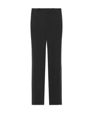 Saint Laurent Straight-leg Knitted Trousers - Black
