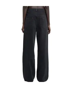 ANN DEMEULEMEESTER Logo Plaque Wide-leg Jeans