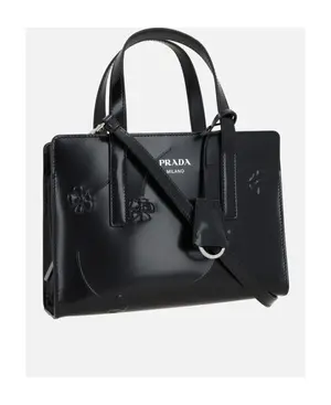 Prada Logo Embellished Tote Bag