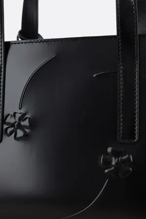 Prada Logo Embellished Tote Bag