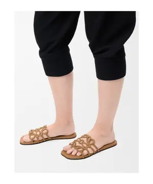Loewe Petal Anagram Slides - Camel