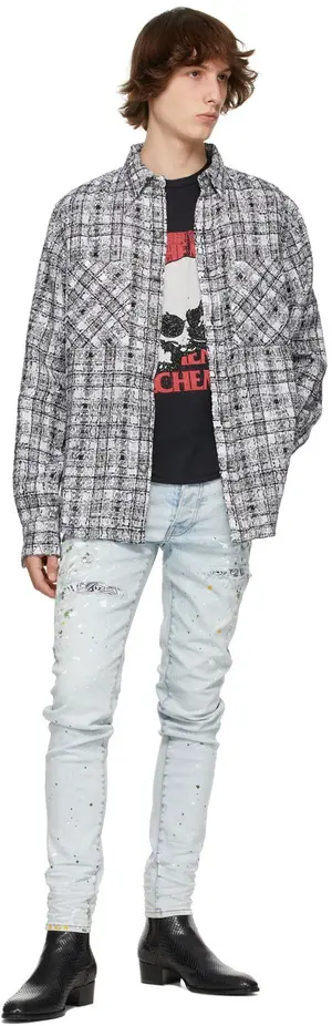 Faith Connexion Plaid Tweed Jacket