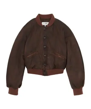 MAISON MARGIELA Distressed Bomber Jacket - Black