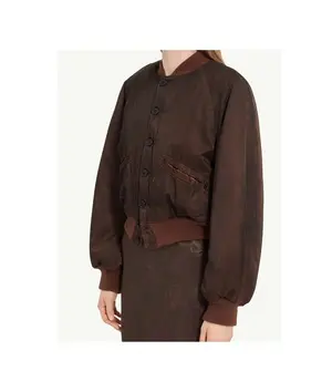 MAISON MARGIELA Distressed Bomber Jacket - Black