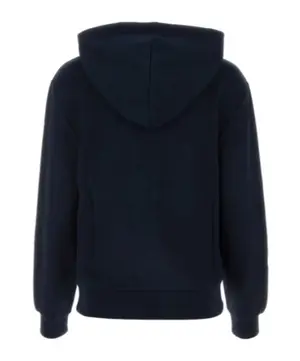 A.p.c. Logo Printed Drawstring Hoodie - Black