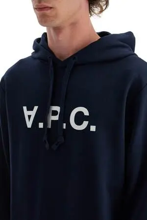 A.p.c. Logo Printed Drawstring Hoodie - Black