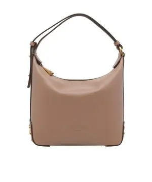 TOD'S Mini Studded Shoulder Bag - Brown