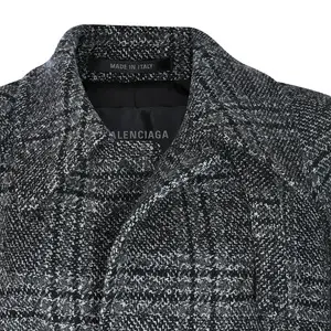 Balenciaga Checked Belted Coat