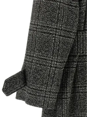 Balenciaga Checked Belted Coat
