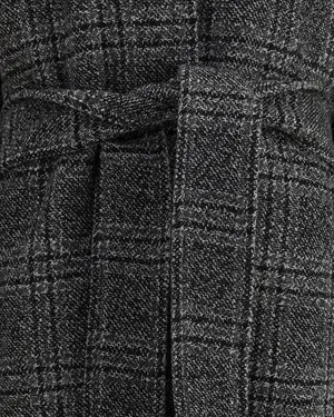 Balenciaga Checked Belted Coat